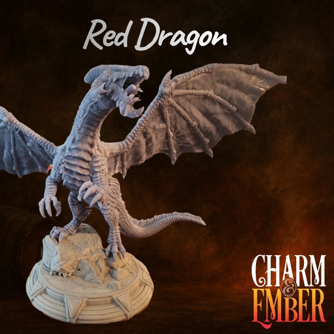Rokarthion, the Red Tyrant – Ancient Red Dragon – Charm & Ember